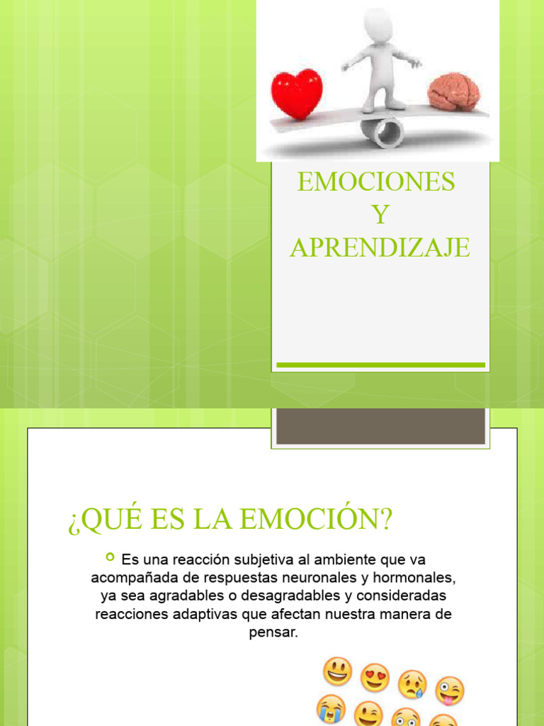 emociones | Descargar gratis PDF | Las emociones | Aprendizaje