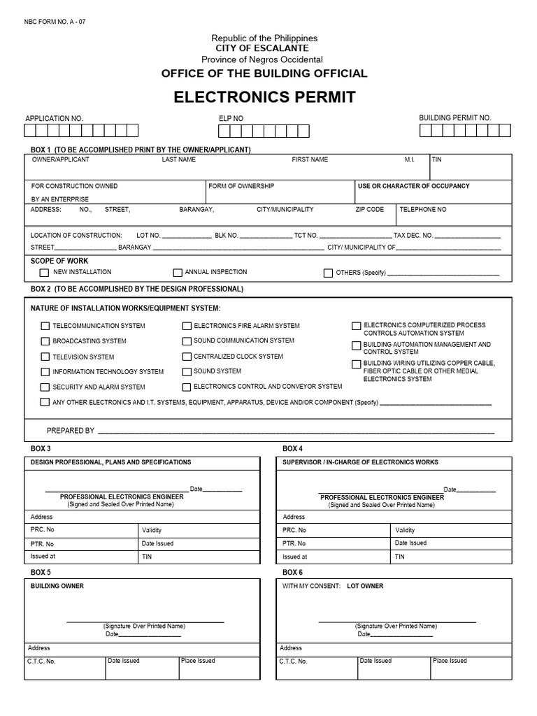 electronicspermit_new | PDF | Electronics | Information And Communications Technology
