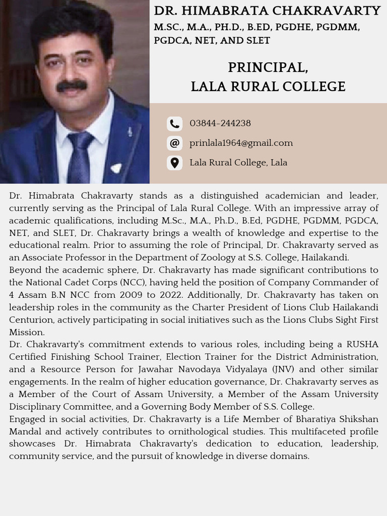 Principals Profile 2 2 | PDF