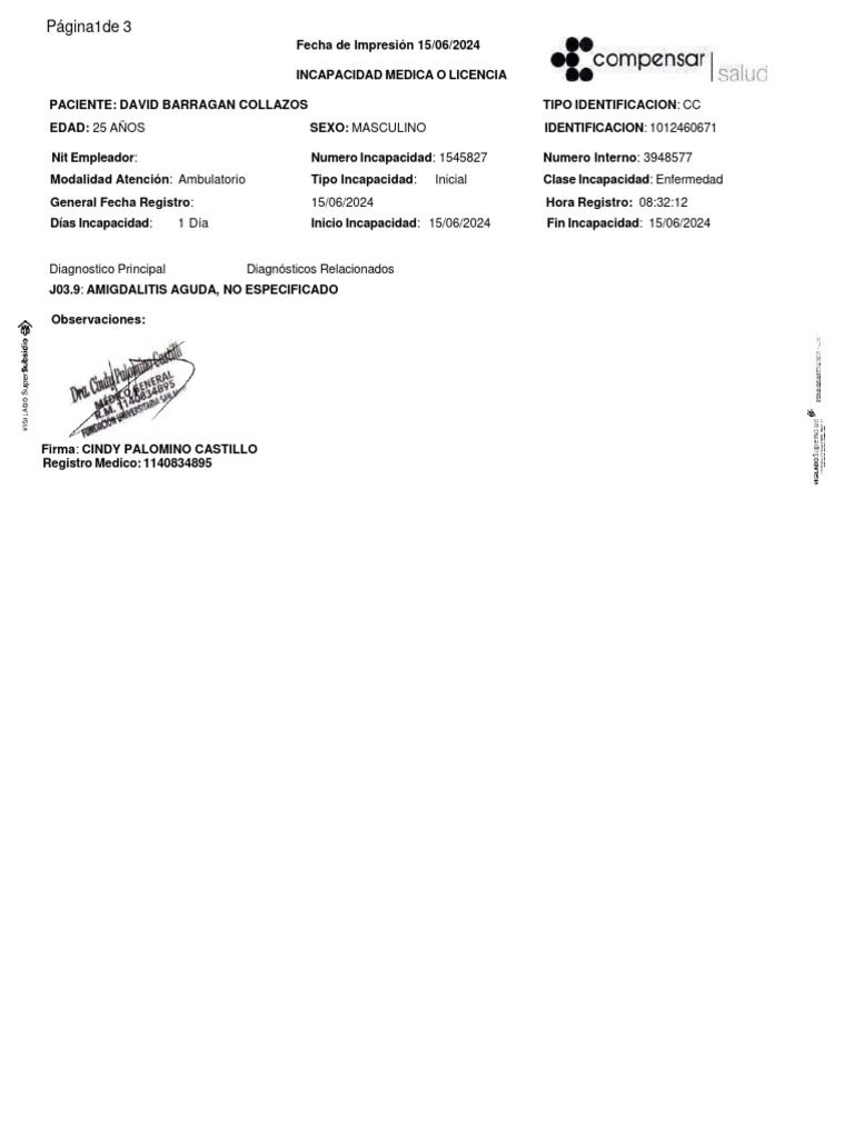 COMPENSAR DAVID BARRAGAN (3) | PDF