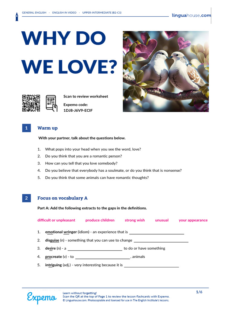 Why Do We Love | PDF | Love | Vocabulary