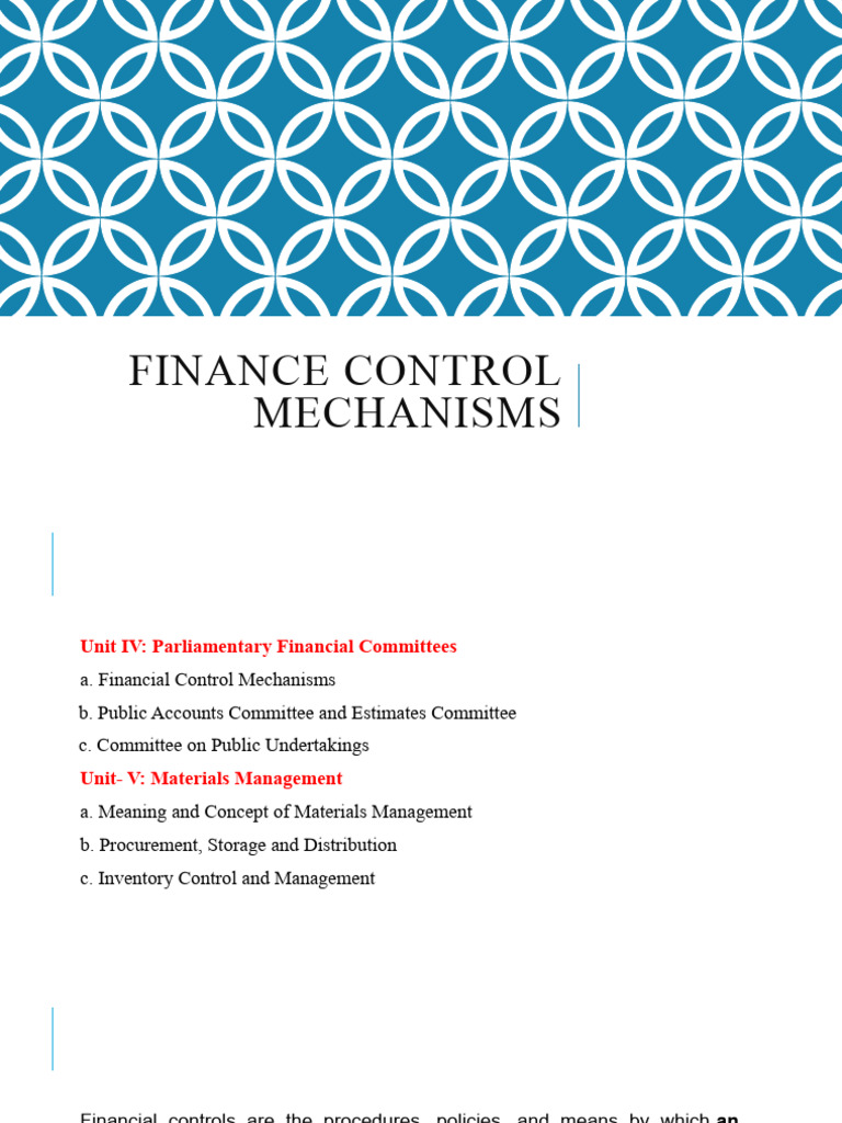 Parliamentary Financial Committees | PDF | Economies | Government