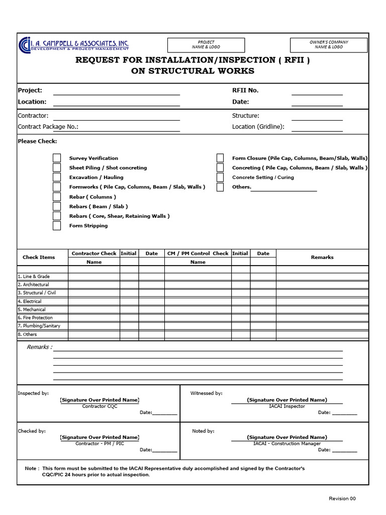 Std. Structural Checklist | PDF | Surveying | Deep Foundation