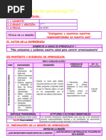 Sesion D1 PS Responsabilidades en Familia | PDF | Evaluación | Salón de clases