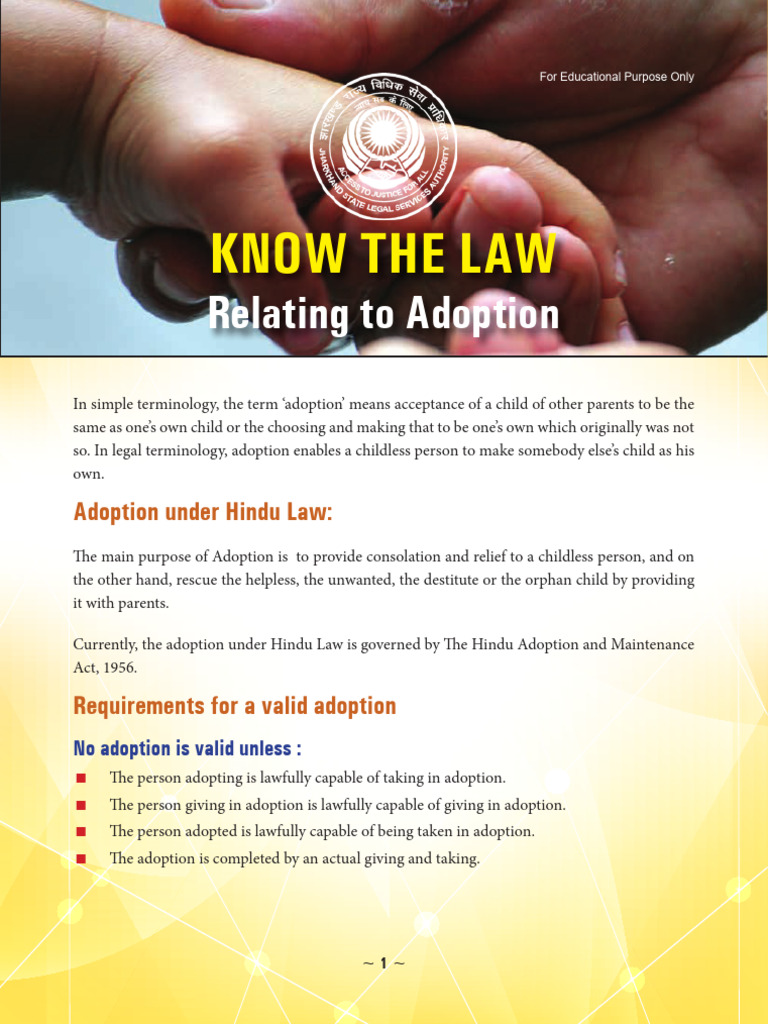 01 Adoption Pamphlet | PDF | Legal Guardian | Adoption