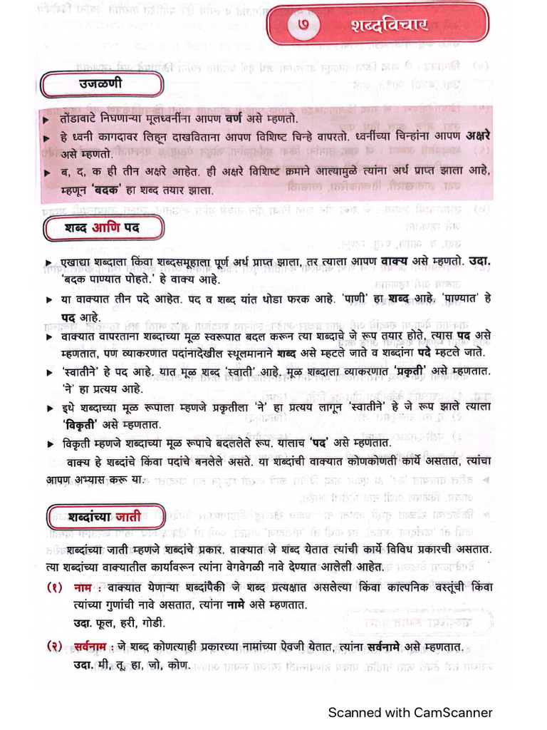 7 Shabd Vichar | PDF