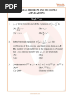 Binomial Theorem Exam Questions and Solutions | PDF | Mathematical ...
