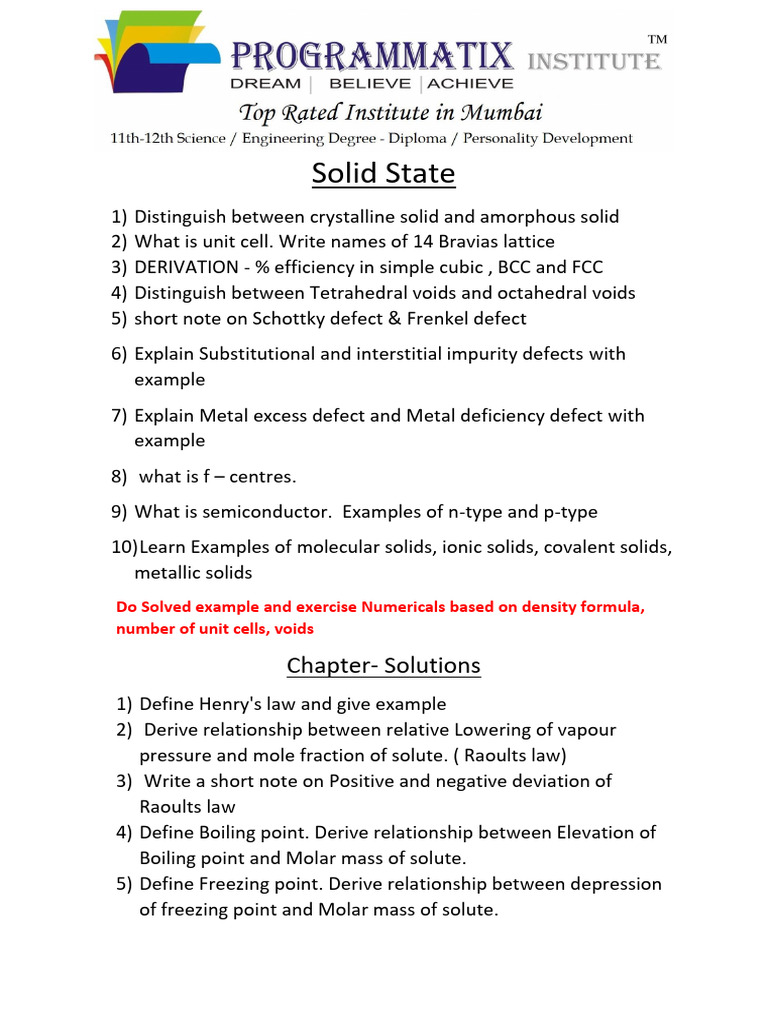 Chemistry Board Question Bank | PDF | Ph | Aldehyde