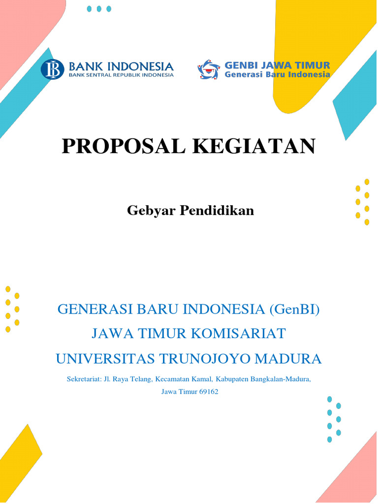 Proposal Kegiatan Gebyar Pendidikan | PDF