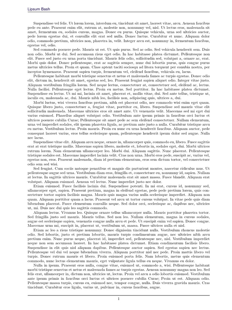 Lipsum 1 | PDF