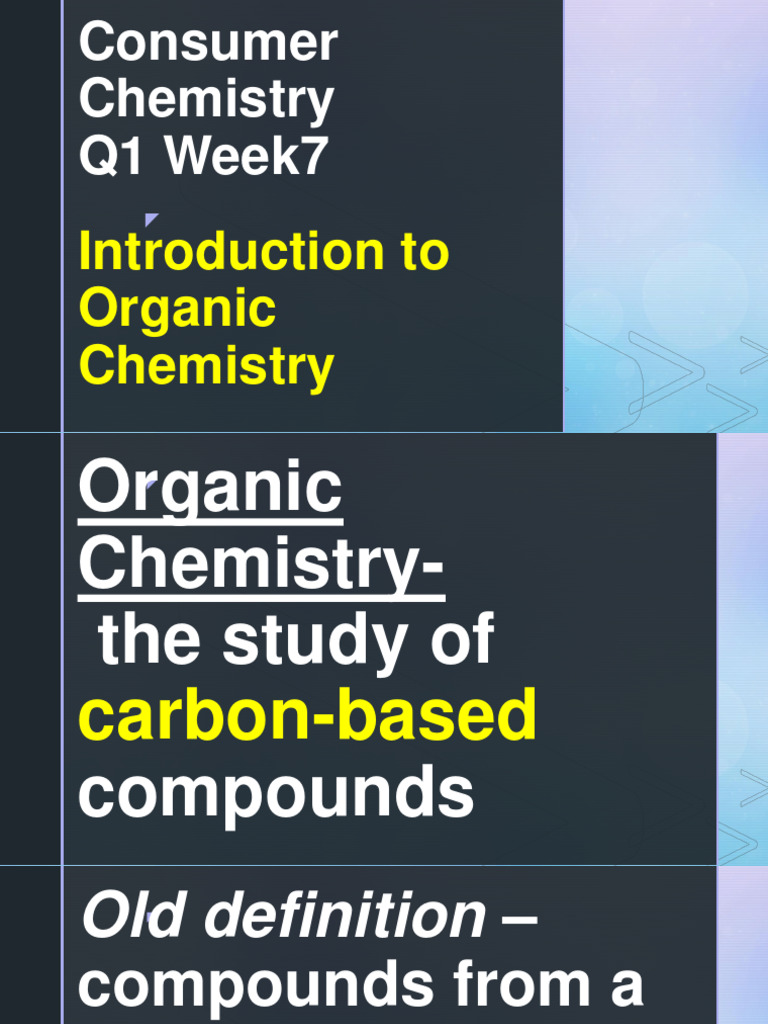 Conchem q1 Week 7 Intro To Org Chem | PDF | Chemical Bond | Chemical ...