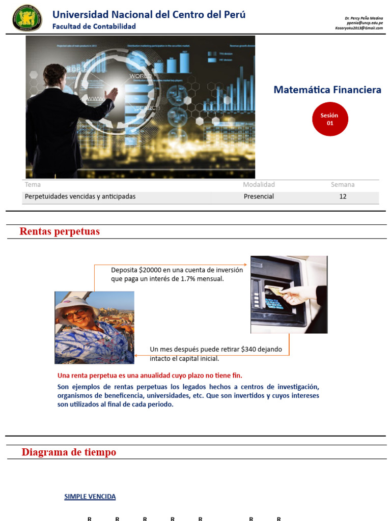 PPTsSEMANA12 | PDF | Finanzas Matemáticas | Dinero