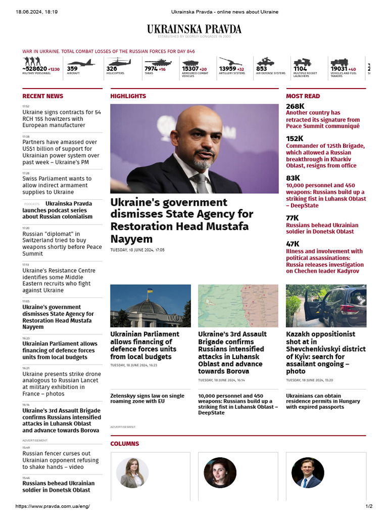 Online News About Ukraine | PDF | Ukraine | Conflicts