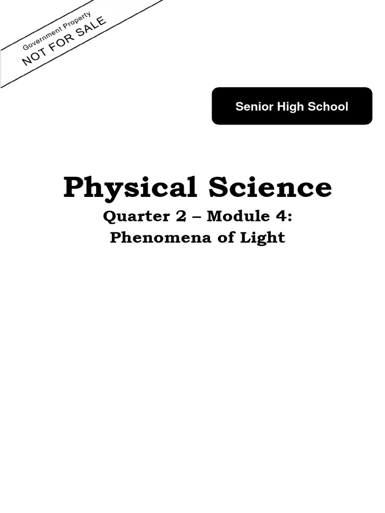 ADM Physical Science Q2 Module 4 | PDF | Rainbow | Light
