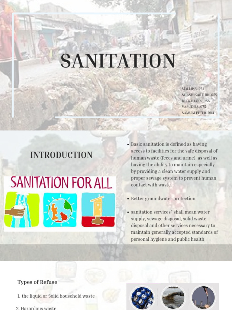 Sanitation | PDF | Waste | Municipal Solid Waste