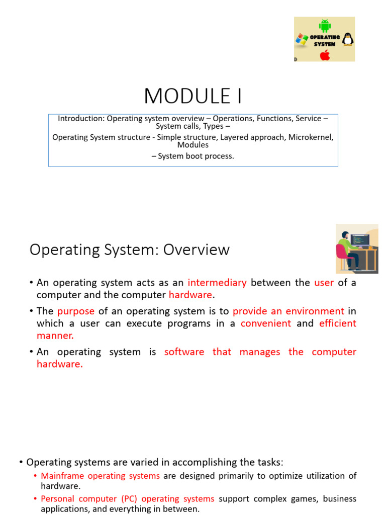 M1 | PDF | Operating System | Kernel (Operating System)