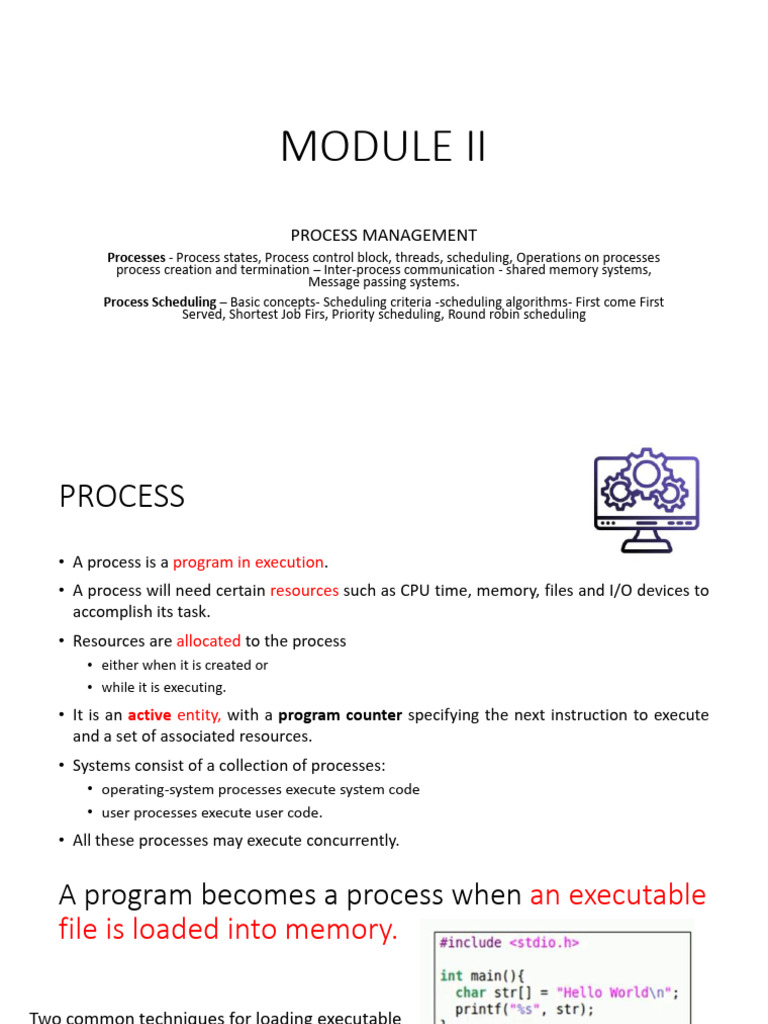 M2 | PDF | Scheduling (Computing) | Process (Computing)