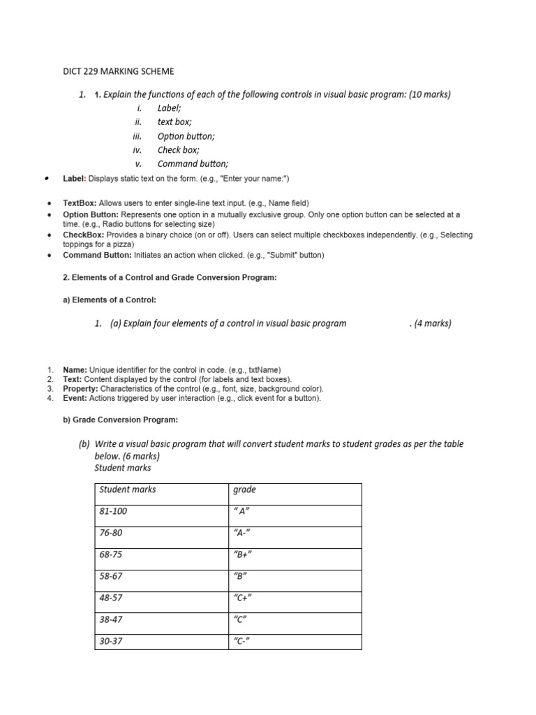 Visual Basic Controls and Programming Guide | PDF | Integer | Computing