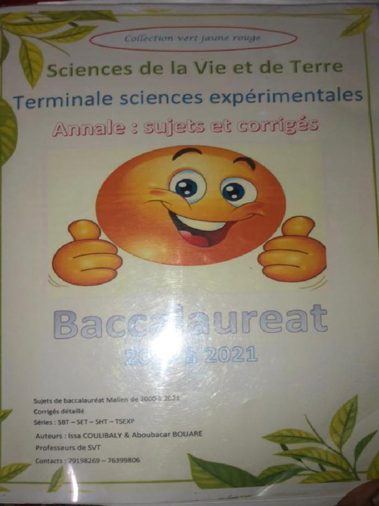 BAC 2000 à 2022 SVT | PDF