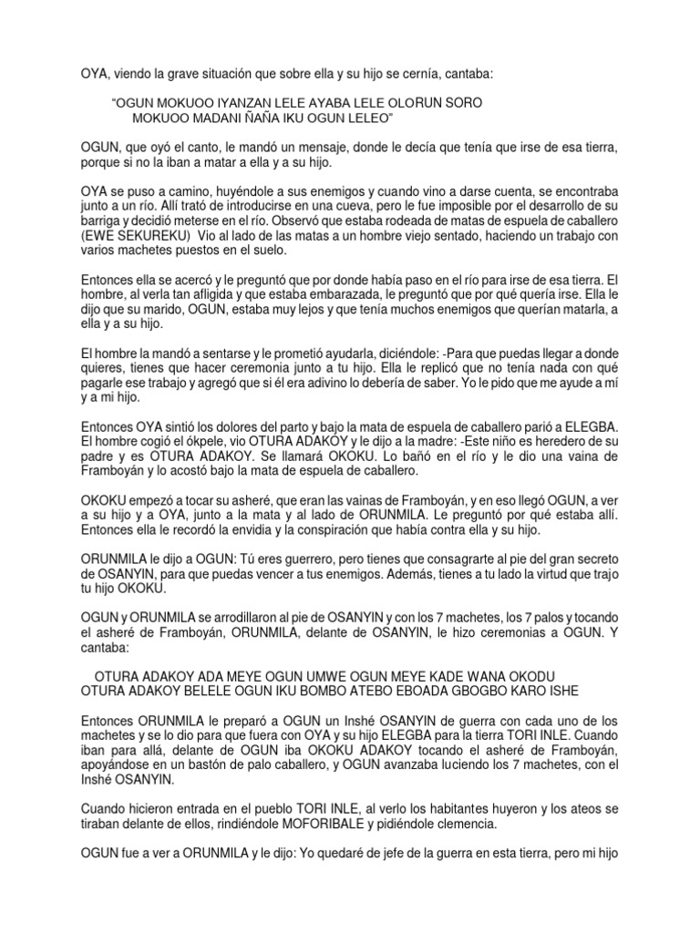 Tratado de Odun de Ifa Afrocubano-4061-5191 | PDF | Peste (enfermedad ...