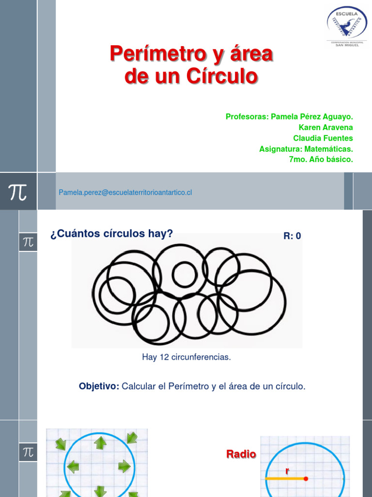 Perímetro y Área de Un Círculo 1 | PDF | Pi | Geometría del plano euclidiano