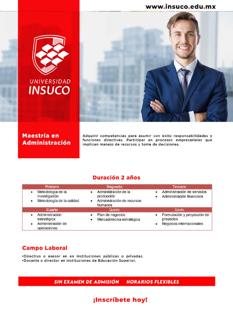 Maestria en Administracion INSUCO | PDF