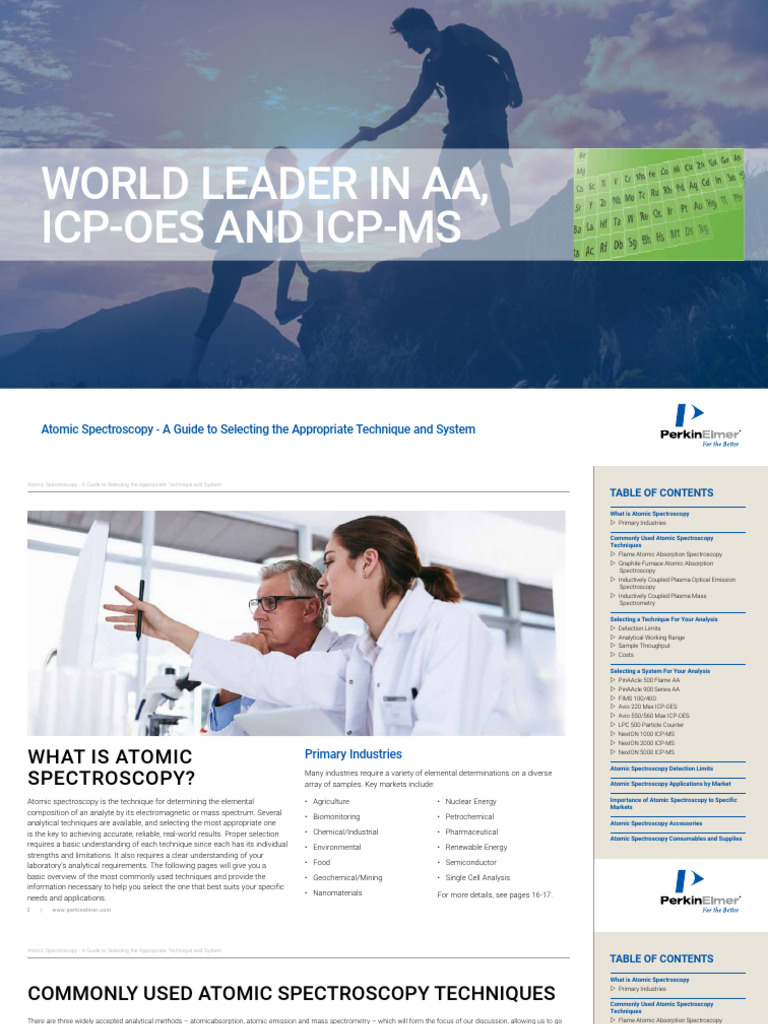 BRO WorldLeaderAAICPMSICPMS | PDF | Atomic Absorption Spectroscopy ...