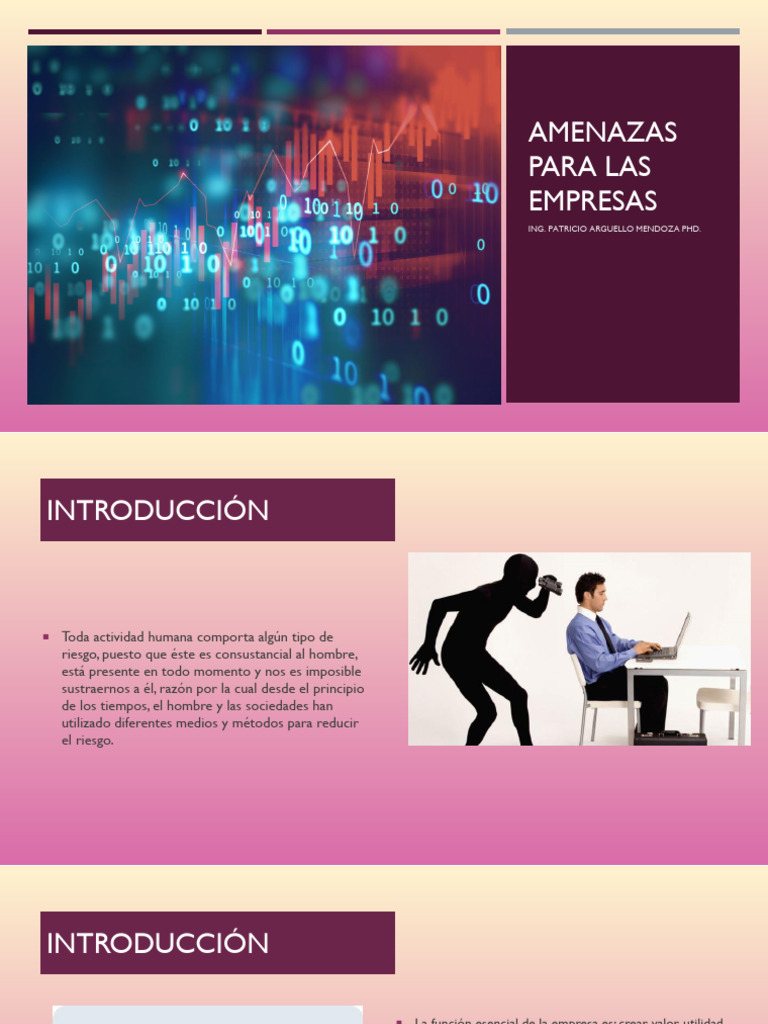 Amenazas para Las Empresas | Descargar gratis PDF | Business