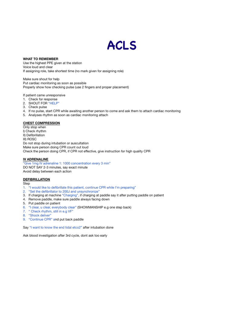 ACLS Prof TH | PDF | Cardiopulmonary Resuscitation | Clinical Medicine