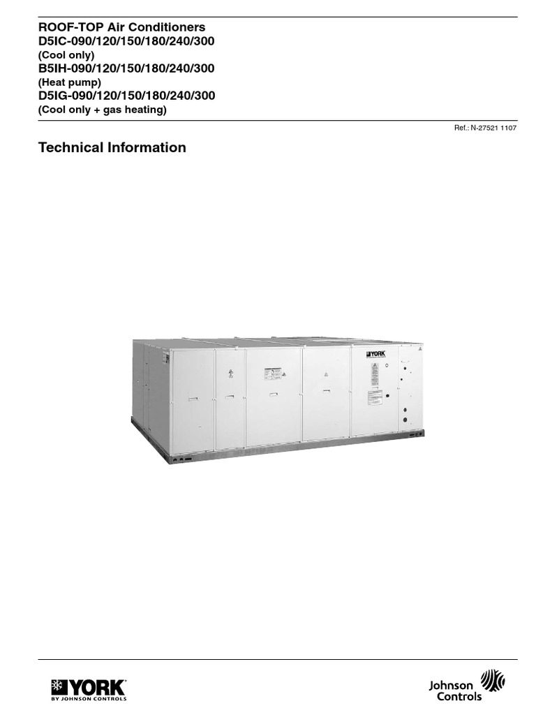 Roca York Rtu TG v5 27521 - 1107 | PDF | Thermostat | Air Conditioning