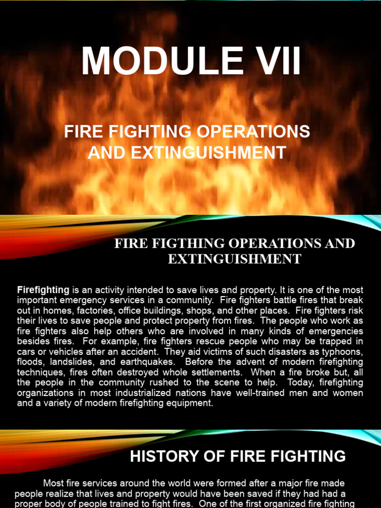 Module 7 | Download Free PDF | Firefighting | Fire Department