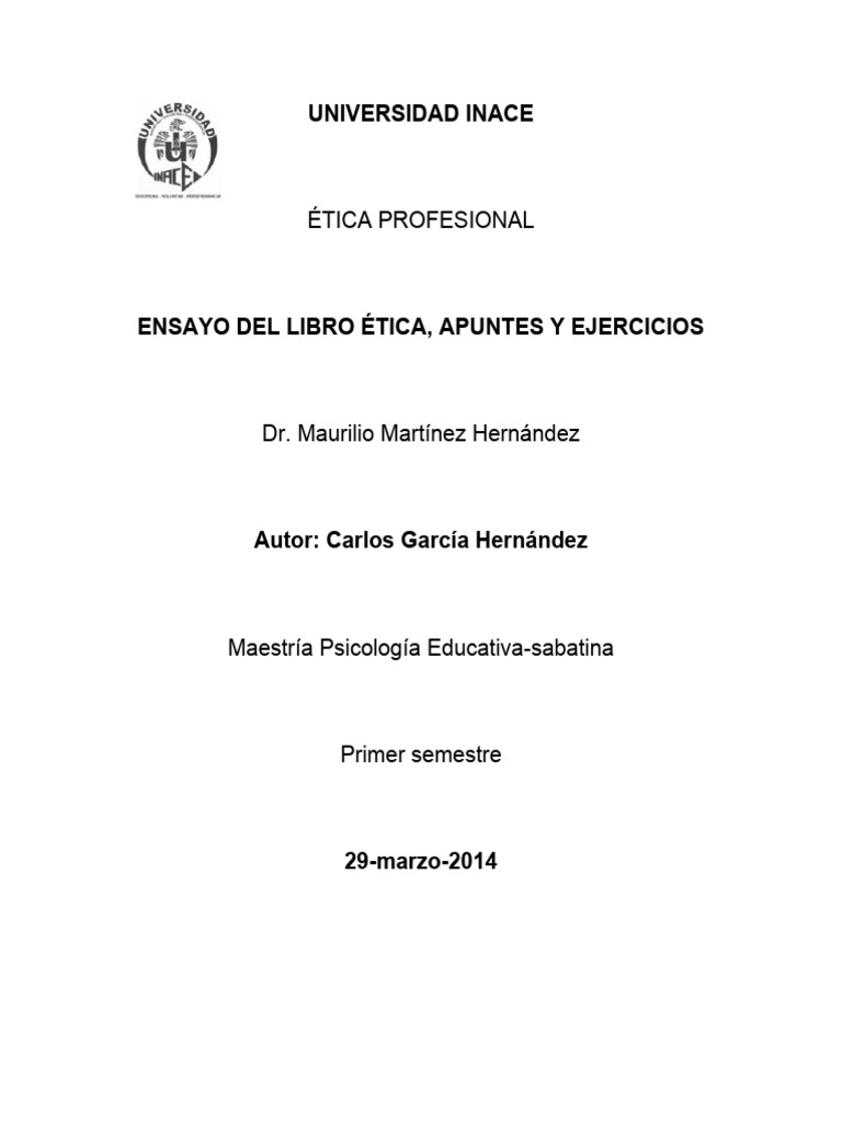 01 Ética, Apuntes y Ejercicios | PDF | Moralidad | Libertad 01 Ética, Apuntes y Ejercicios | PDF | Moralidad | Libertad
