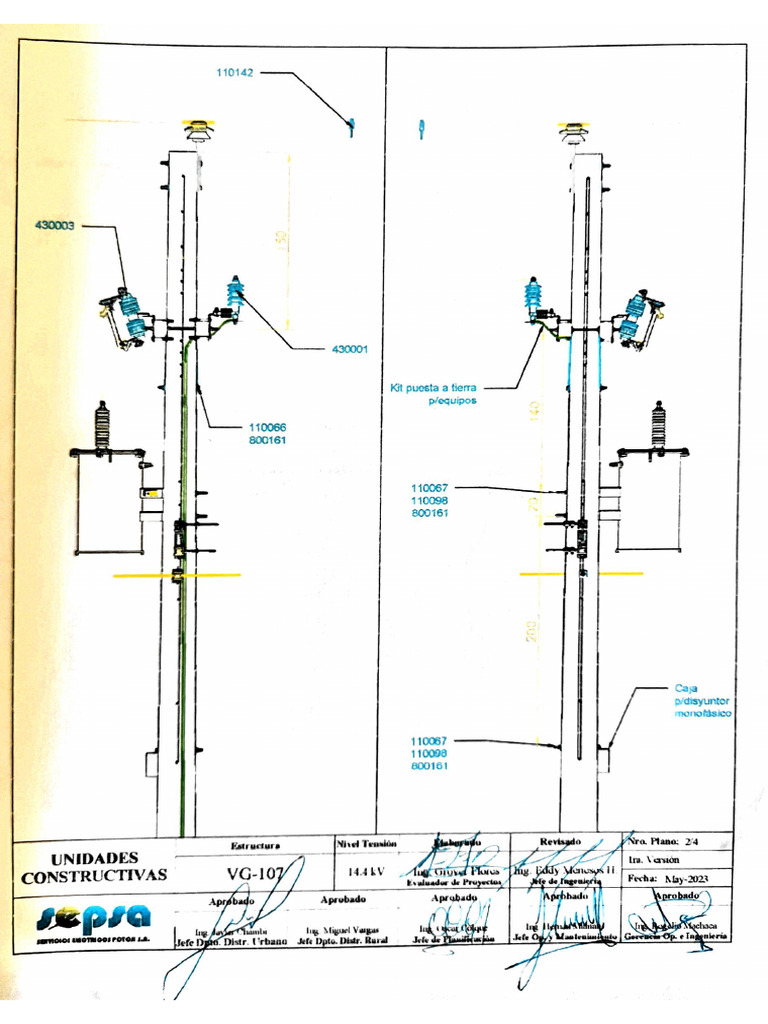 2-6-1 Estándar constructivo SEPSA - VG-107 | PDF