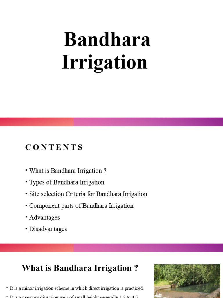 Bandhara Irrigation | PDF | Dam | Irrigation