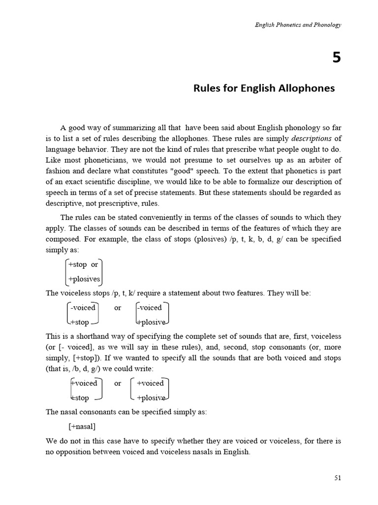 5 Allophones | Download Free PDF | Consonant | Syllable