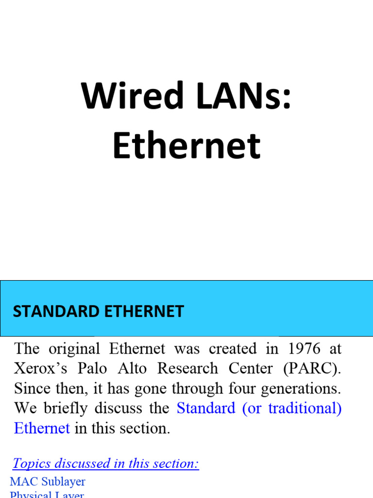 Ethernet Basics for Tech Enthusiasts | PDF