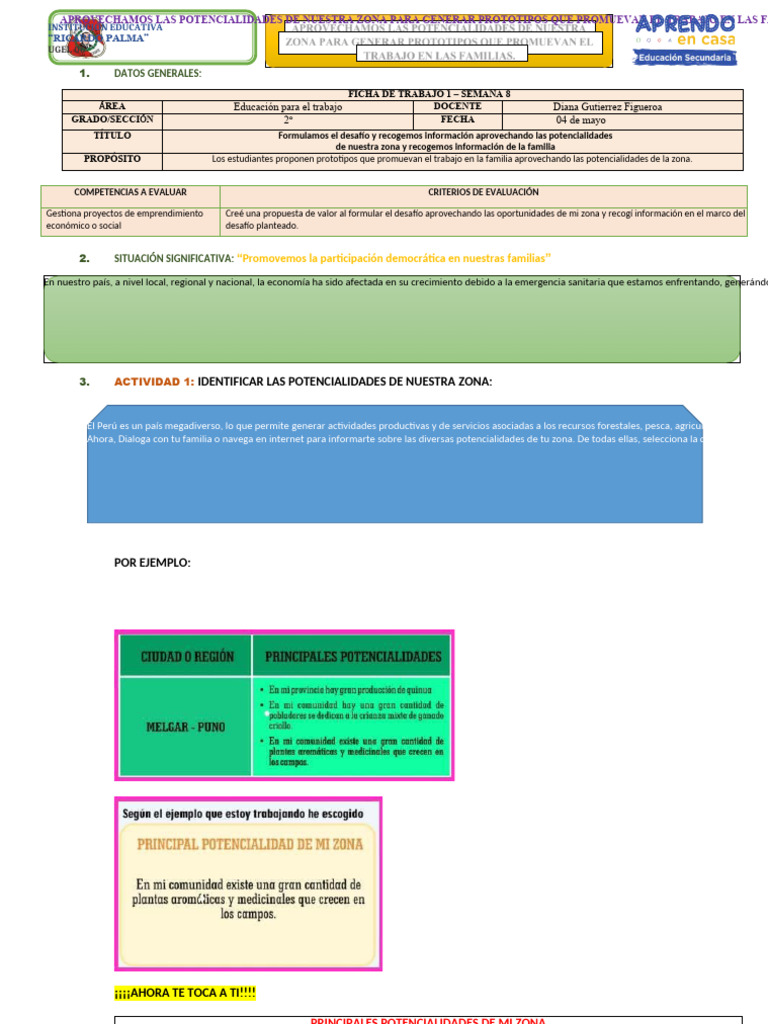 Ficha 1 - 2do Sec 04-05 | PDF