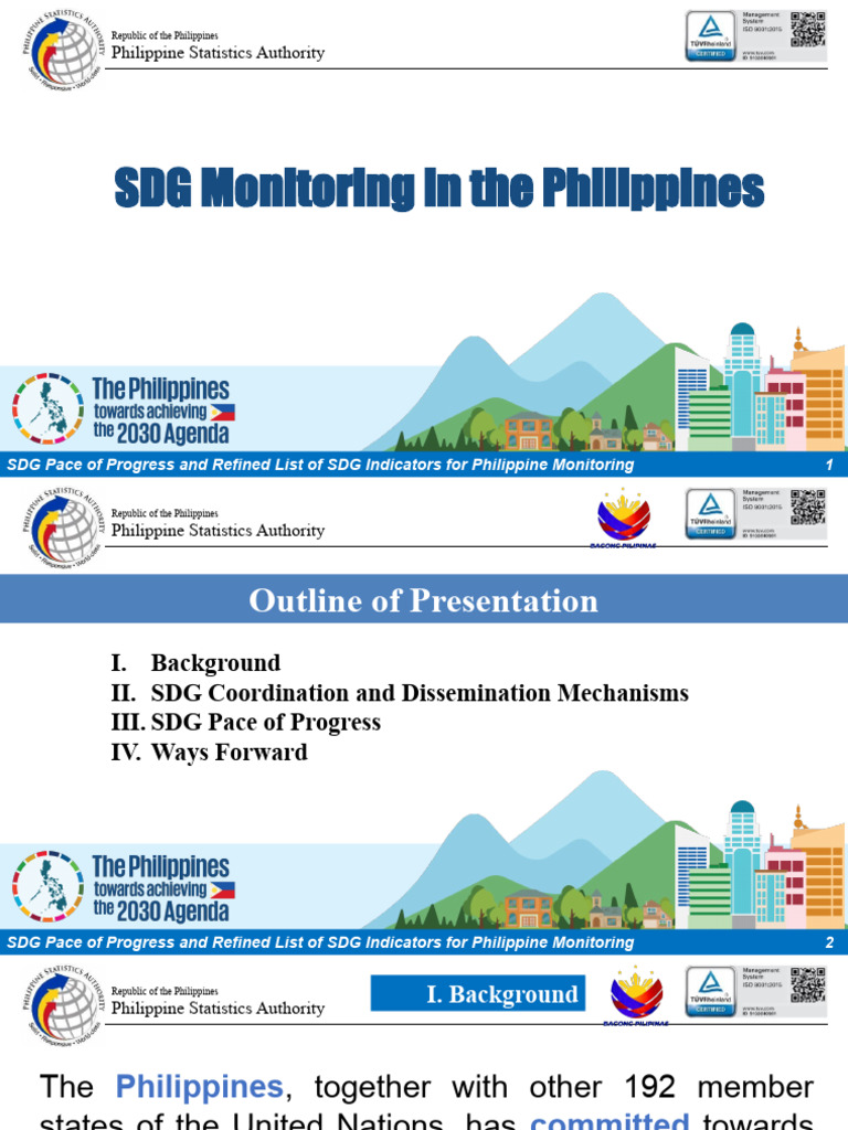 1 PSA SDG Pace of Progress | PDF | Sustainability | Governance