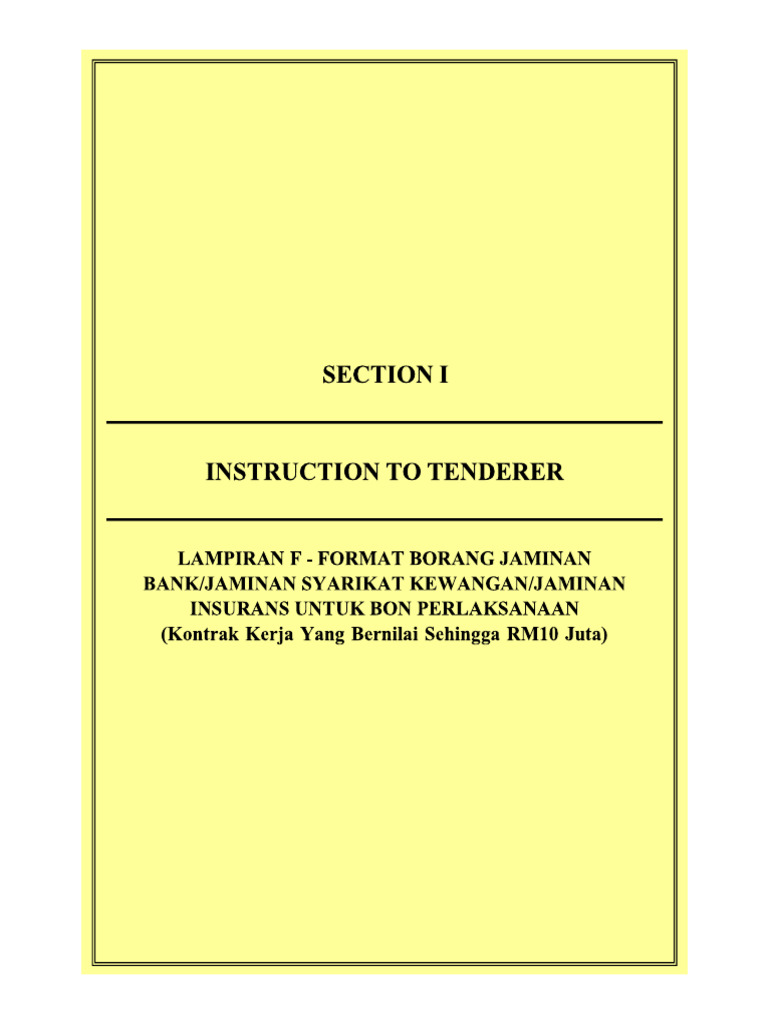 14.0 Lampiran F - Borang Jaminan Bank | PDF