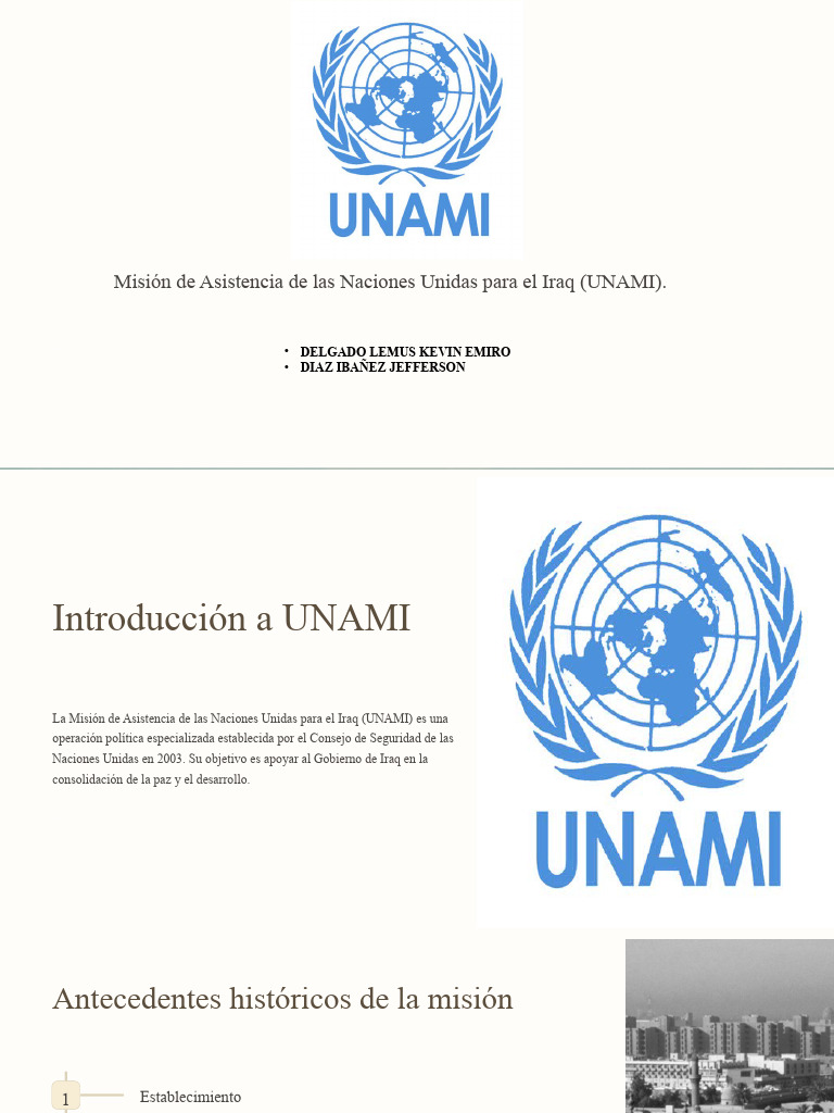 UNAMI: Apoyo a la Paz en Iraq | PDF | Naciones Unidas | Relaciones ...