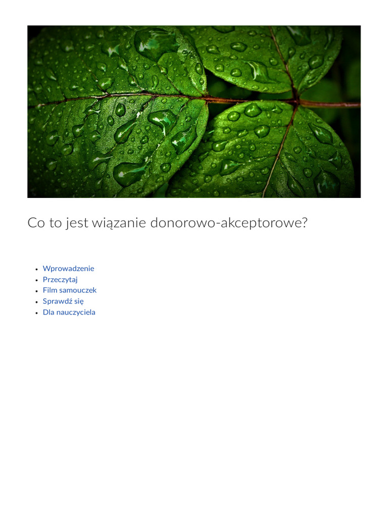 Co_to_jest_wiazanie_donorowoakceptorowe | PDF Co_to_jest_wiazanie_donorowoakceptorowe | PDF