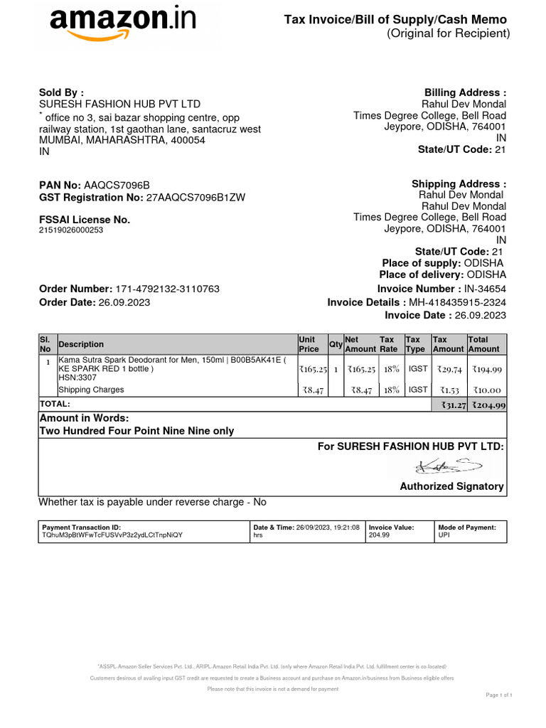Invoice | PDF | Invoice | Money