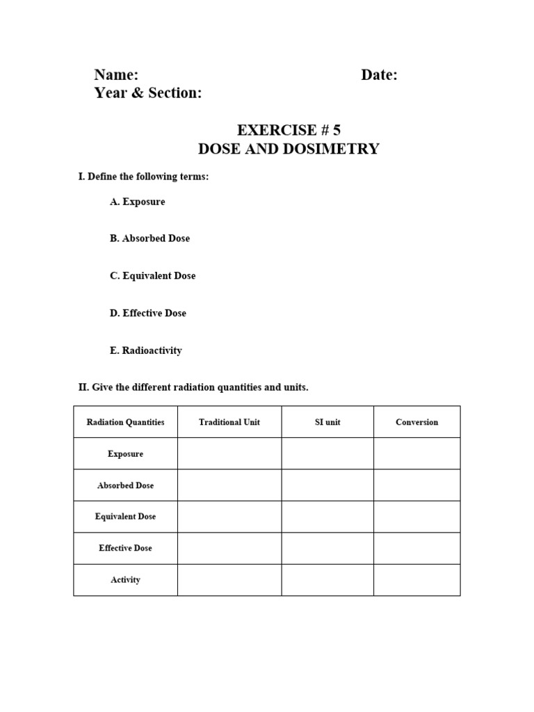 Radiation Dose & Dosimetry Basics | PDF | Law | Science & Mathematics