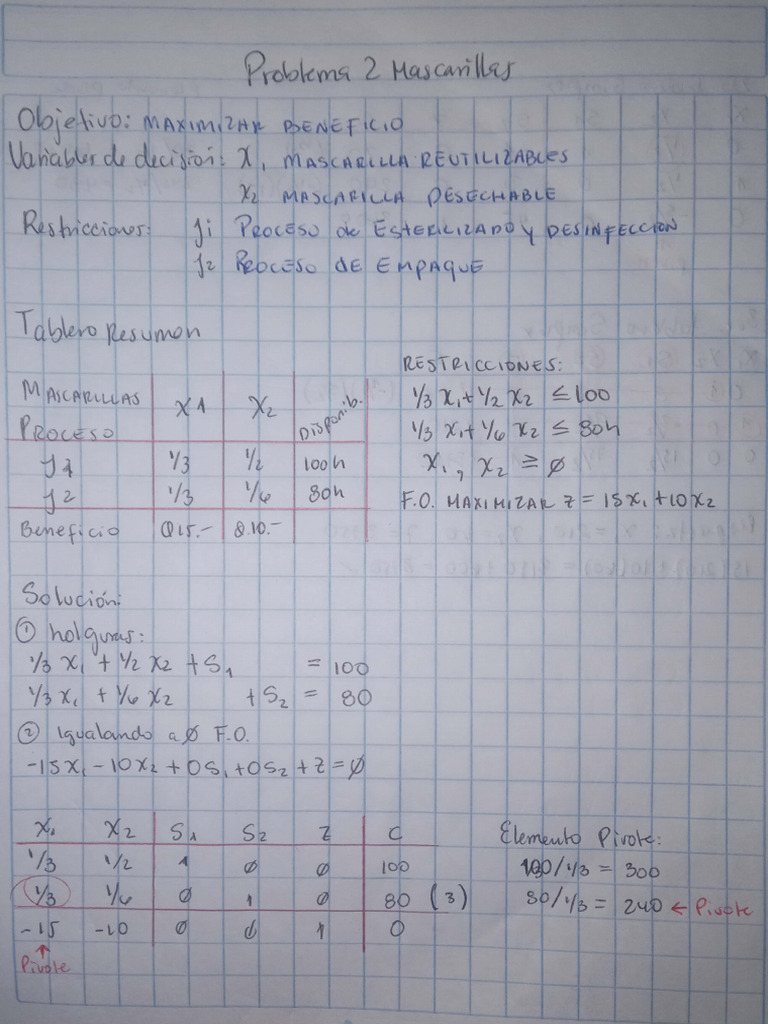 Problema 2 Simplex | PDF
