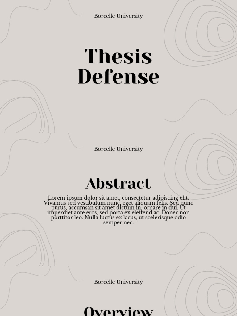 Soft Sand Minimalist Modern Thesis Defense Presentation | PDF