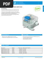 SPD910 - Technical Datasheet | PDF | Switch | Pressure Measurement
