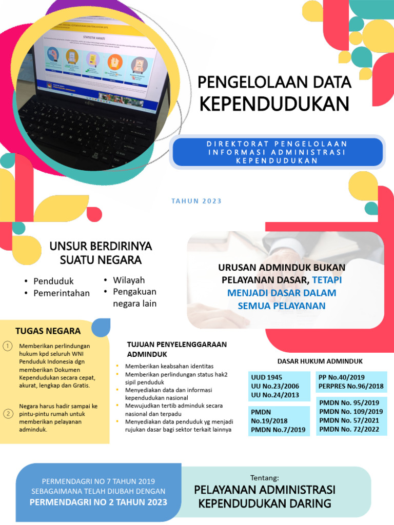 Materi DUKCAPIL - Pengelolaan Data Kependudukan | PDF