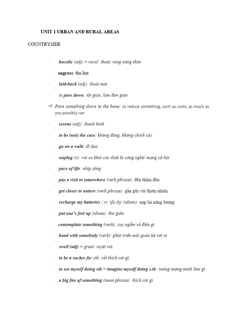 Urban vs Rural Life: Key Differences | PDF | Linguistic Morphology ...