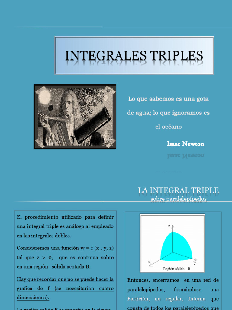 Integrales Triples: Guía Práctica | PDF | Integral | Matemáticas Aplicadas
