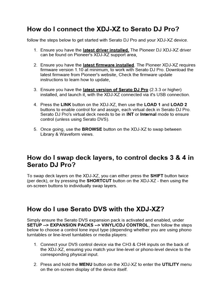 How Do I Connect the XDJ | PDF | Software | System Software